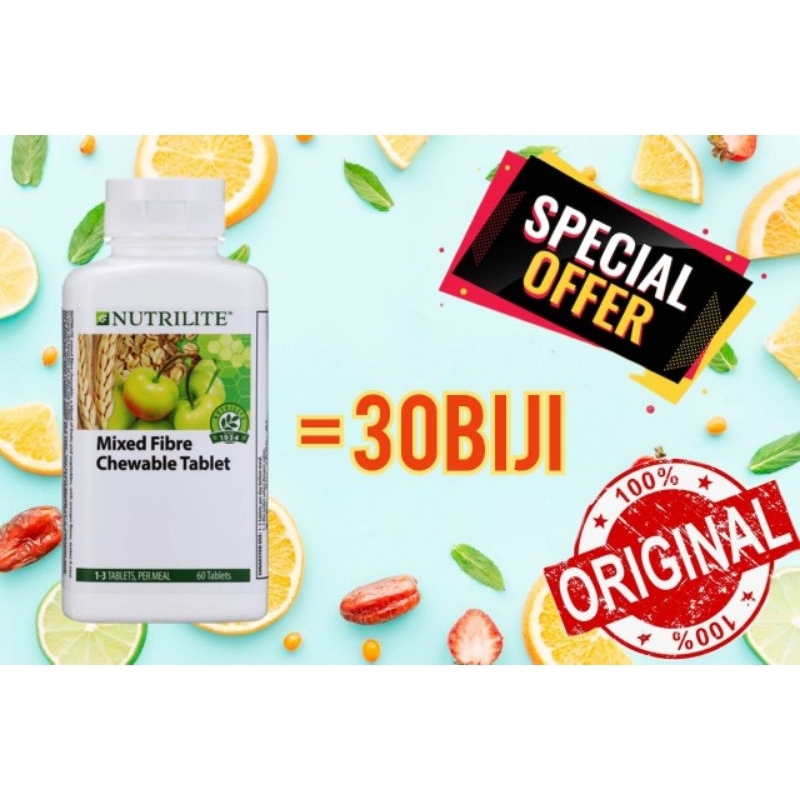 NUTRILITE MIXED FIBER TABLET (TRIAL PACK) (30BIJI) | Shopee Malaysia