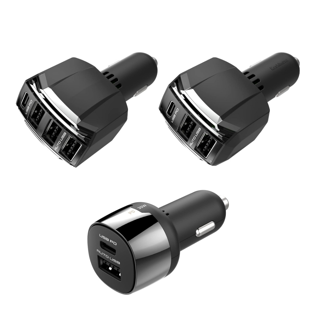 Kashimura High-Power USB Power Supply for Cars with USB PD Equipped ...