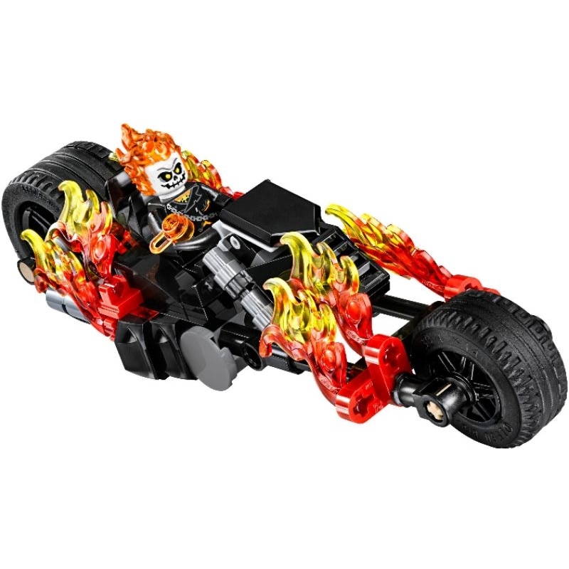 ~ FB ~ Lego Marvel Ghost Rider Minifigure SH0267 & Bike 76058 | Shopee ...
