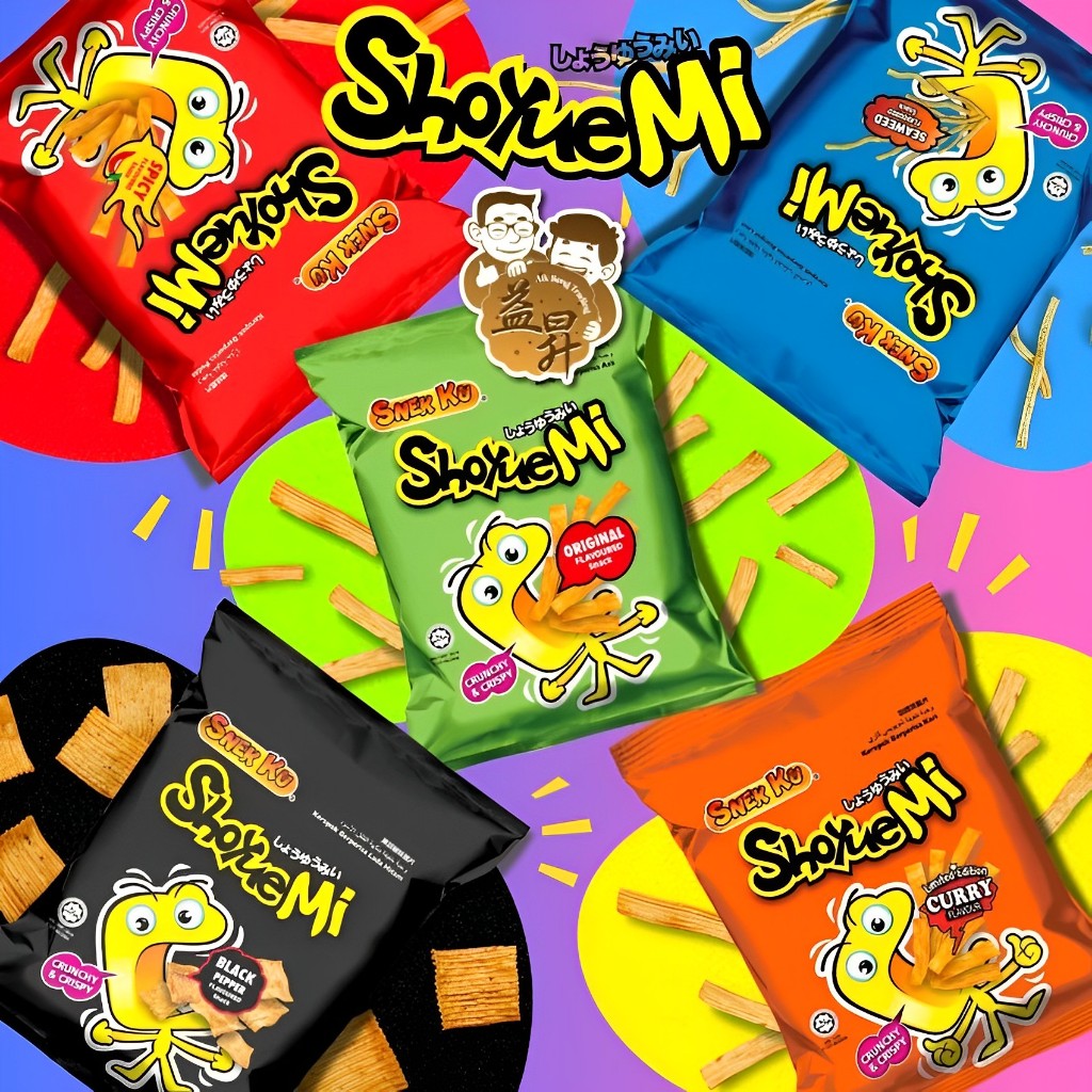 10 packs x 16gm [Self-Packaging] - Snek Ku Shoyue Mi Snack [Original ...