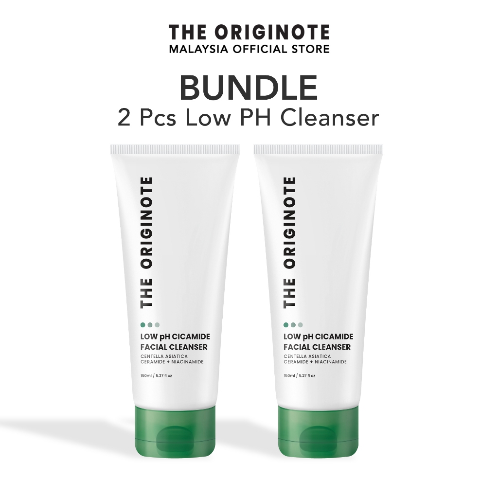 The Originote 2pcs Low pH Cicamide Facial Cleanser - Big size low pH ...