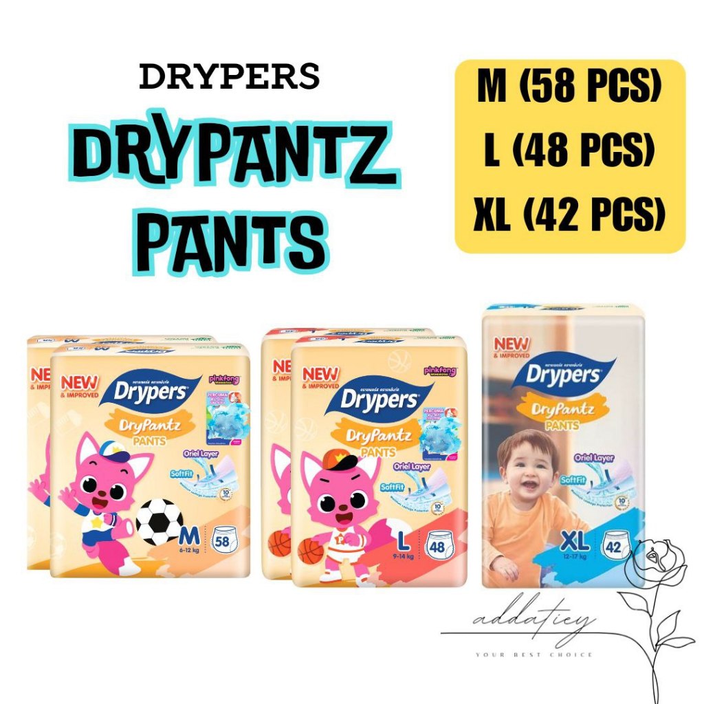 DRYPERS DRYPANTZ PANTS (M58/L48/XL42) | Shopee Malaysia