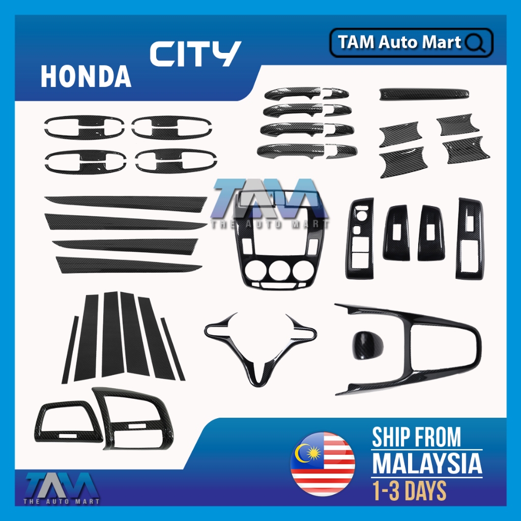 Honda City GM2 GM3 Interior Exterior Carbon Fiber Design For City GM2 ...