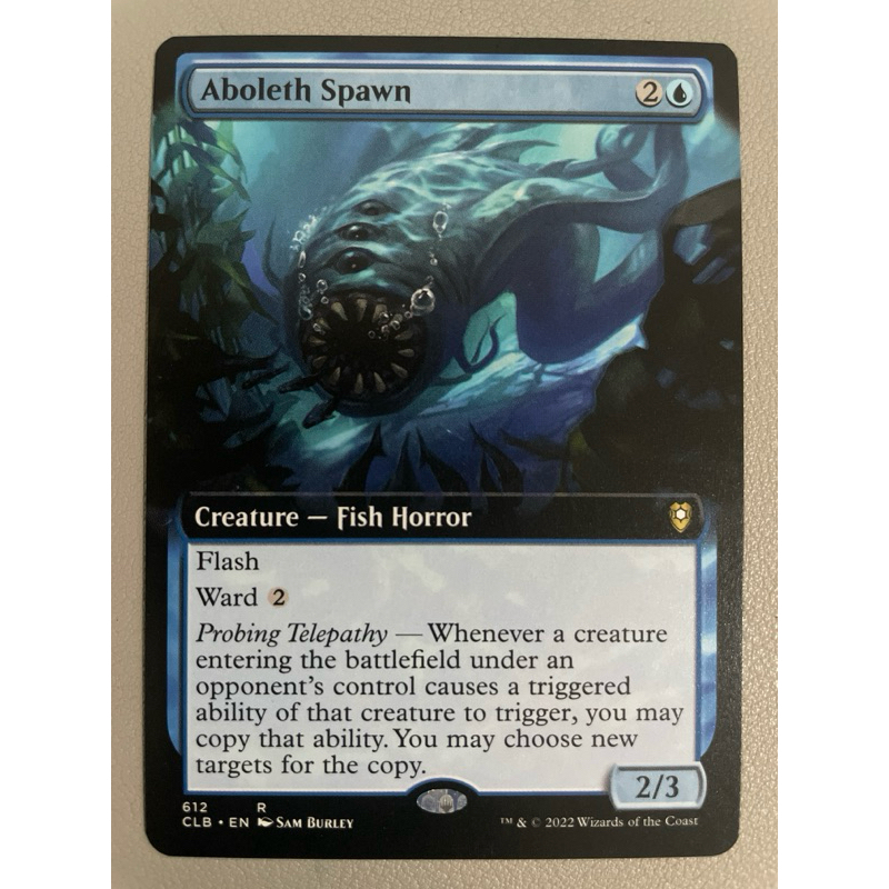 MTG:Battle for Baldur’s Gate (CLB) 612 R - Aboleth Spawn (Extended Art ...