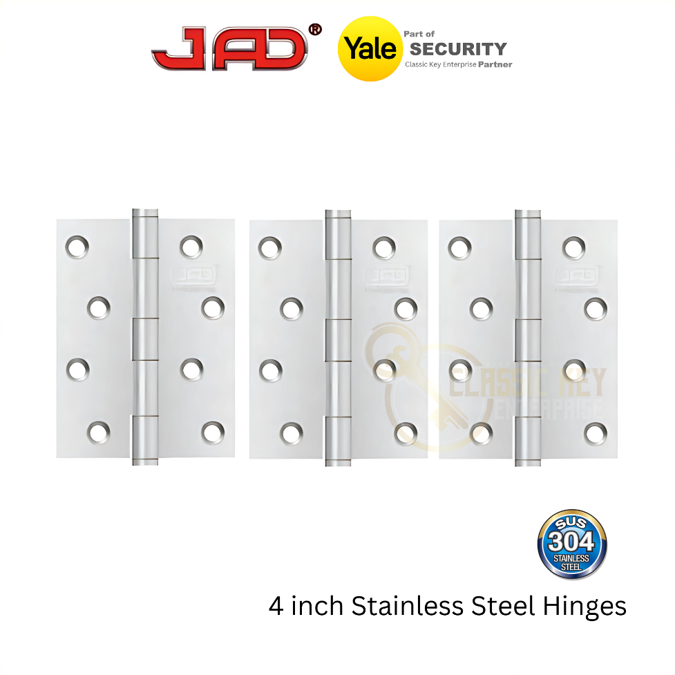 JAD PART OF YALE HEAVY DUTY STAINLESS STEEL HINGES 3PCS 4 INCH ...