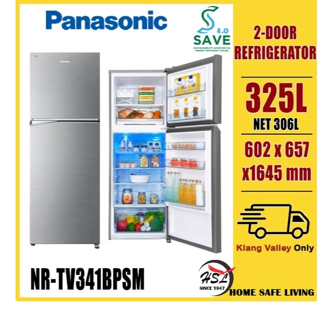 [DELIVERY @ KLANG VALLEY] Panasonic 325L Inverter 2-Door Top Freezer ...