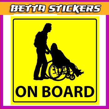 Car Sticker / Bumper Sticker / Motor Sticker - Wheelchair Mother (Tolak ...