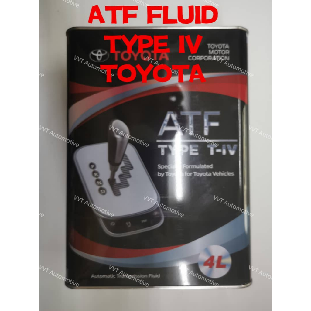 SARAWAK Toyota Automatic Transmission Fluid ATF Type T-IV 4 Liters 08886-81015 18202 | Shopee ...