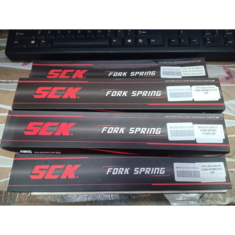 FORK SPRING RACING Y15ZR V2/Y16/RS150/NMAX/Y15ZR V1/NVX/VF3I/LC135 ...