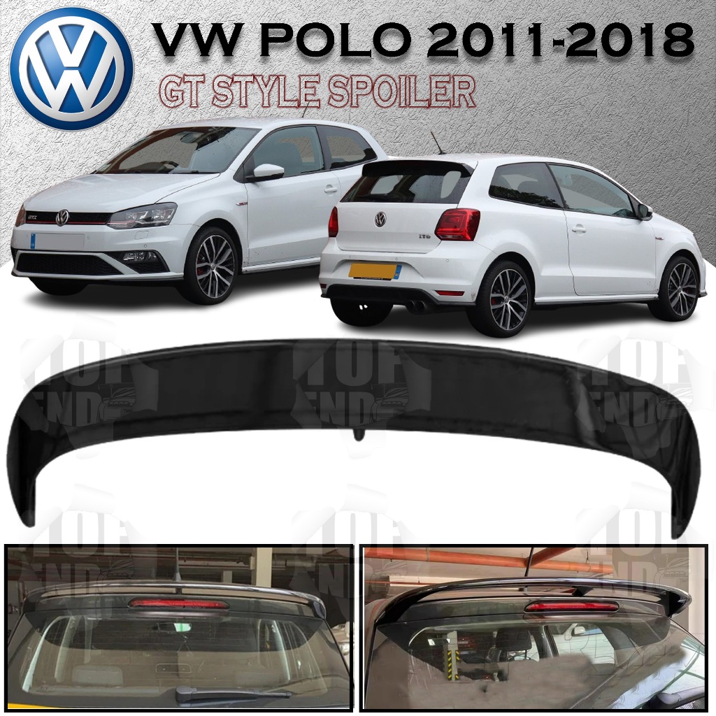 VOLKSWAGEN POLO 2011-2018 GT STYLE REAR ROOF SPOILER VW POLO GT SPOILER ...