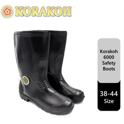 KORAKOH #6000 Antislip Kasut Boot Getah Pasar Kebun Garden Industri (6 ...