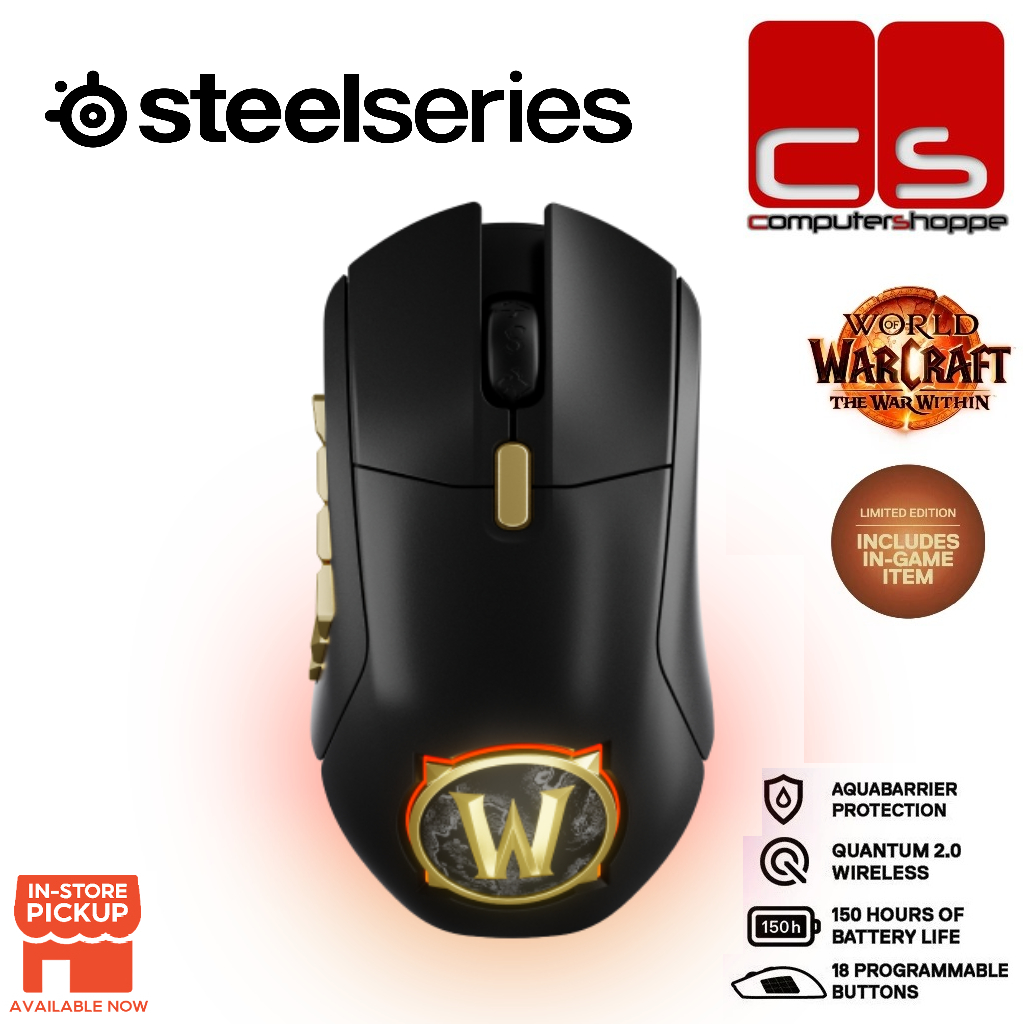 SteelSeries Aerox 9 Wireless World of Warcraft Edition + Bluetooth ...