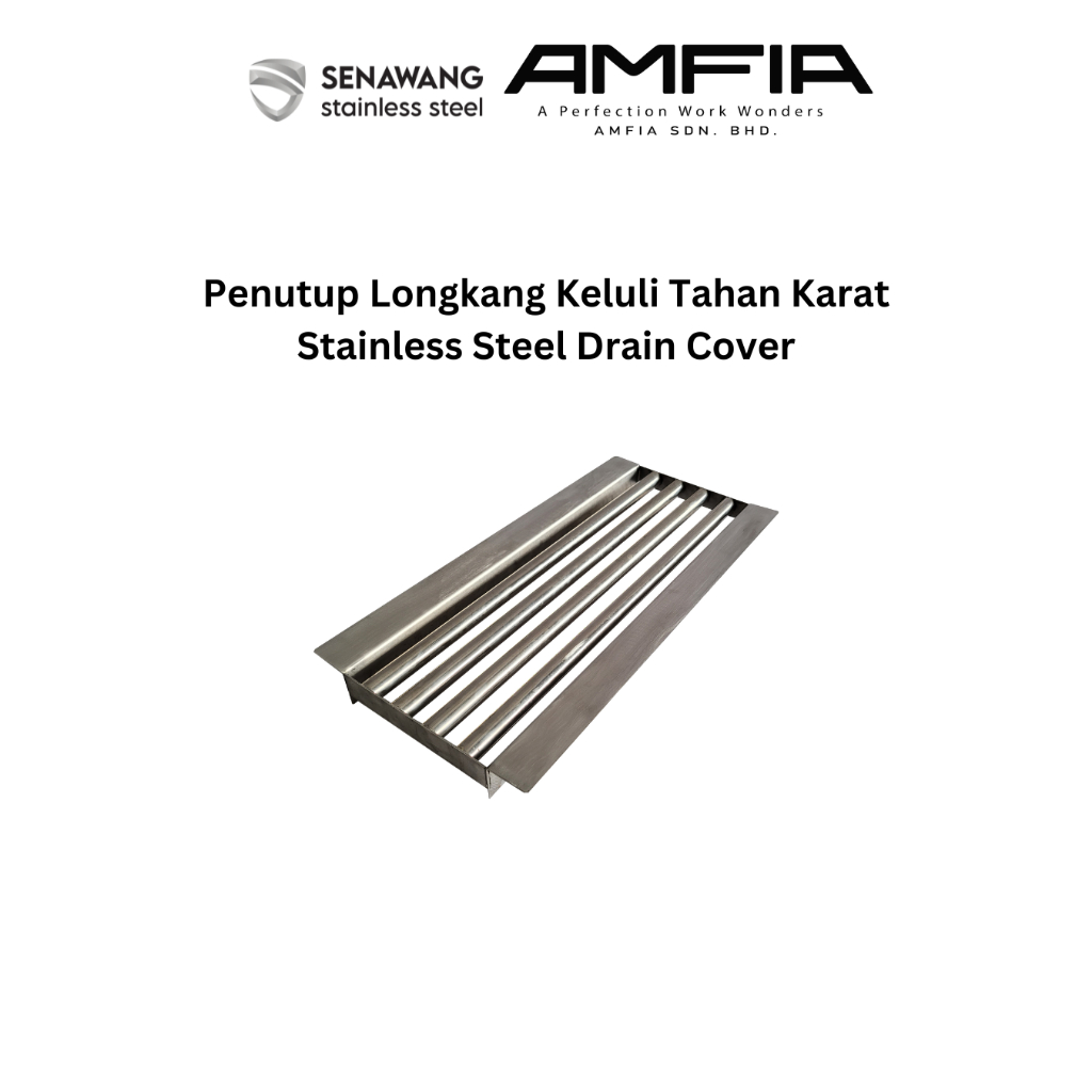 SUS304 Stainless Steel Drain Cover – Trench / Drainage Grating ...