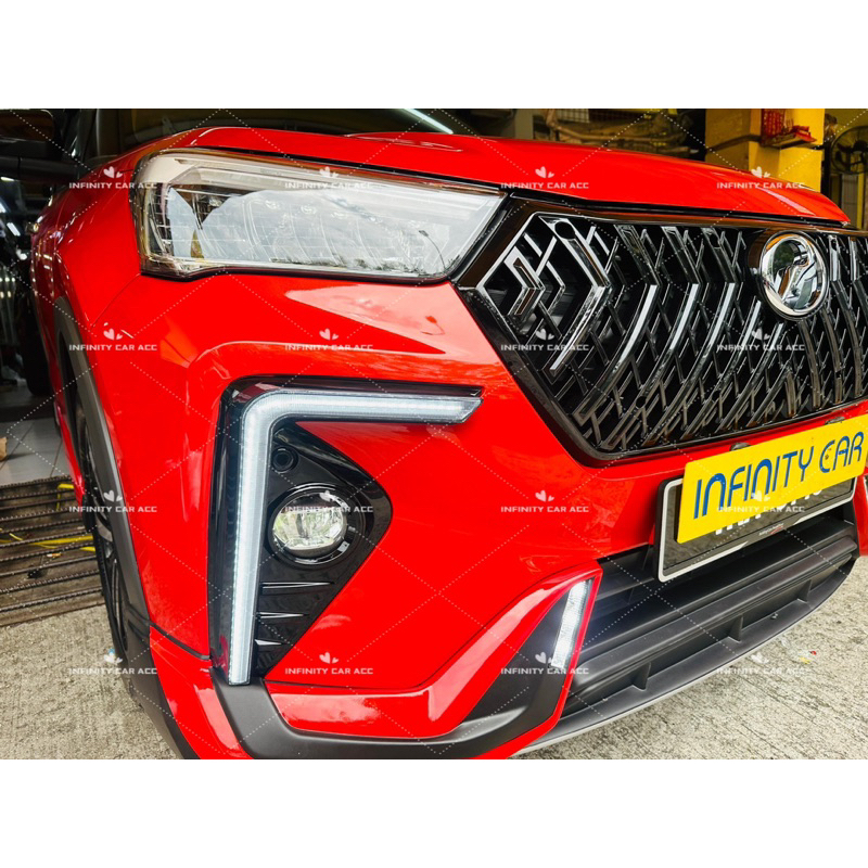 Perodua Ativa Front Bumper Daylight DRL Fog Cover | Shopee Malaysia