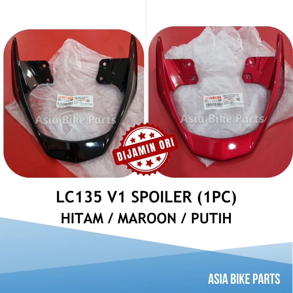 Yamaha Original LC135 V1 Handle Seat / Spoiler Hitam Kilat / Putih ...