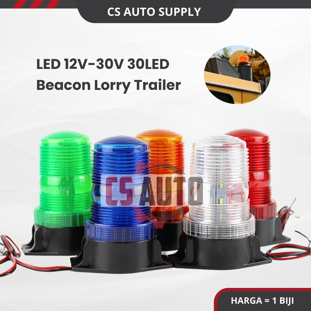 CS LED 30Led DC 12V 24V Flashing Beacon 48V Rotate Lamp Light Strobe Emergency Forklift Truck ...