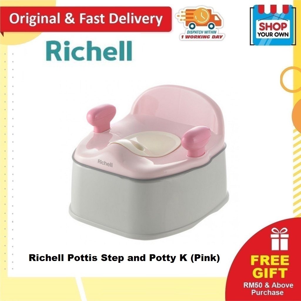 Richell Pottis Step and Potty K, Baby and Children Three-Stage Training ...