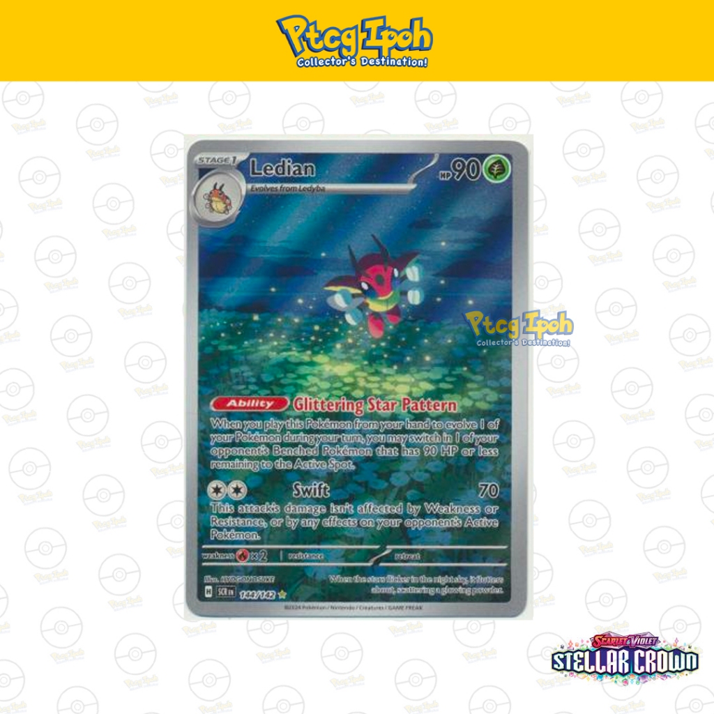 [Pokémon TCG] Stellar Crown : Ledian - 144/142 - Illustration Rare ...