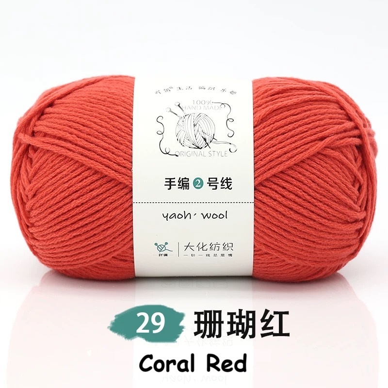 🧶 100g 6ply Yarn Yaoh Acrylic Yarn Crochet Knitting Benang Kait 6 ply ...