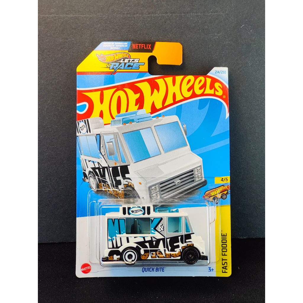Hot Wheels Quick Bite "Netflix Let's Race" - White (214/250 - 2024 - FAST FOODIE 4/5) | Shopee ...