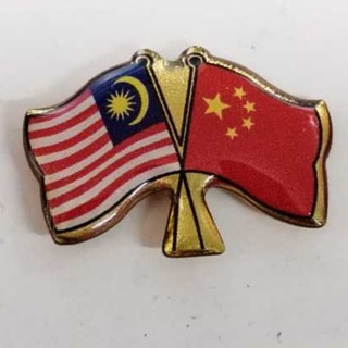 COLLAR PIN FLAG CHINA AND MALAYSIA flag collar pin flag collar pin flag ...