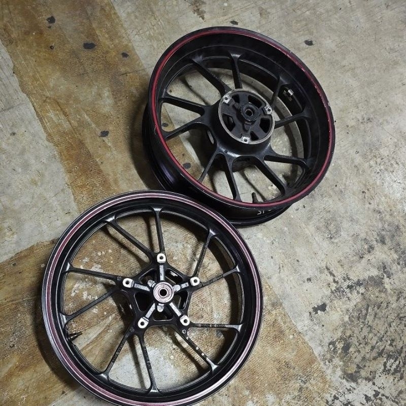 {USED) R15 NEW R155 VVA V3 CAST WHEEL FRONT REAR SPORTRIM 100%ORIGINAL ...