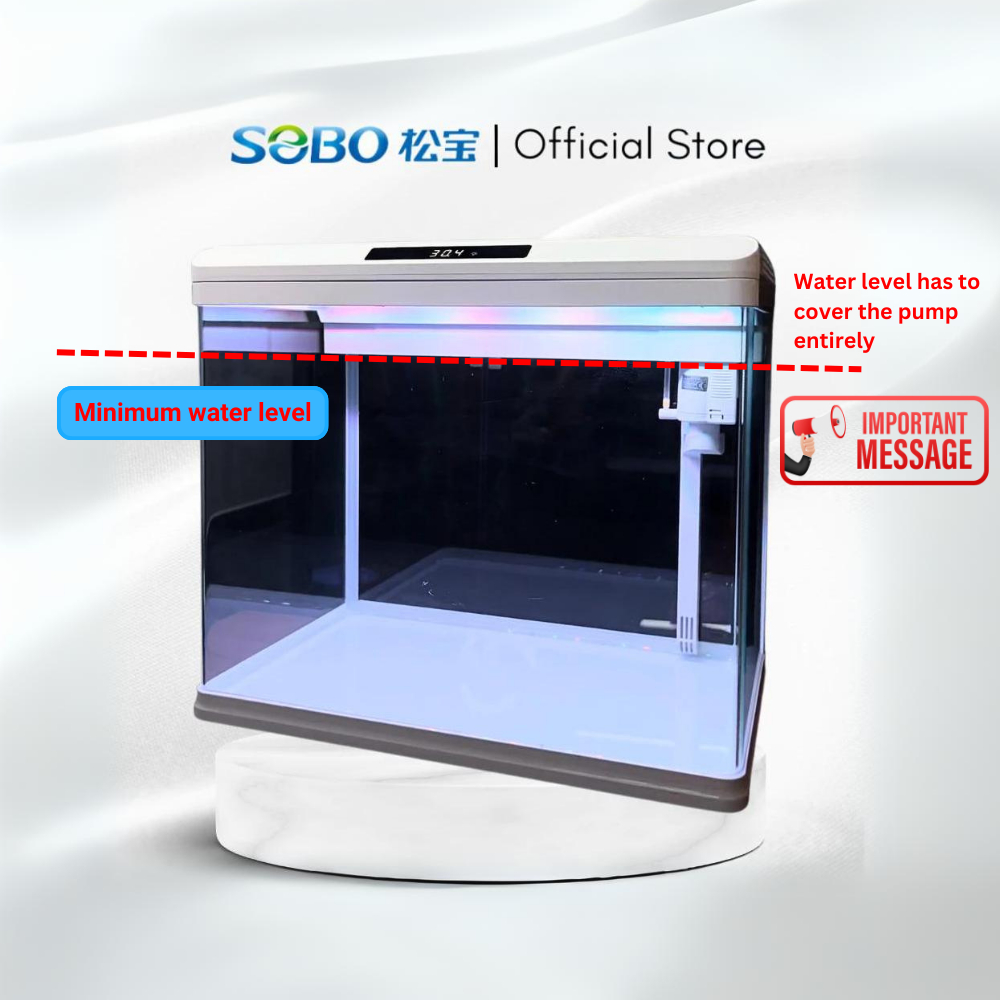 Aquarium SOBO akuarium SD-SERIES SD-380F SD-480F SD-580F comes with water pump and filtration ...