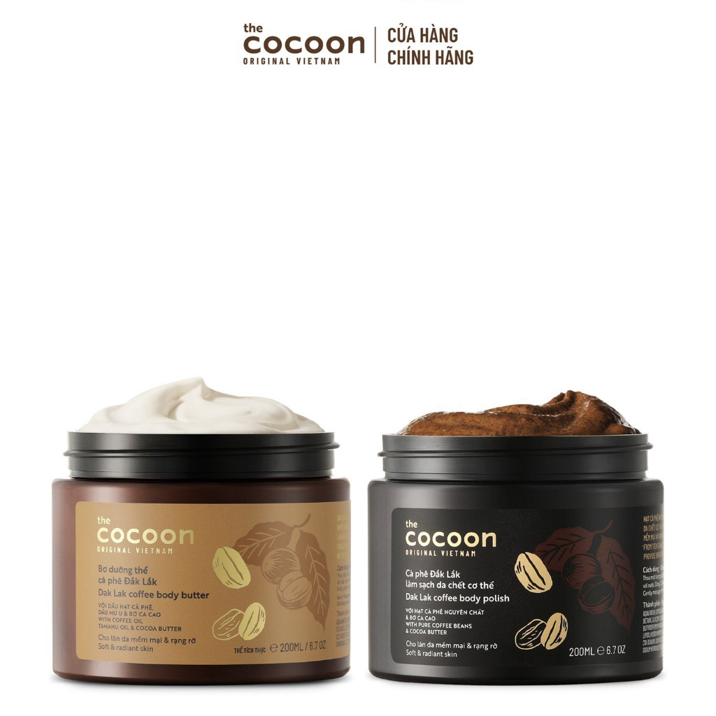 COCOON Combo body care Dak Lak Coffee Body Butter (200ml) + Dak Lak ...