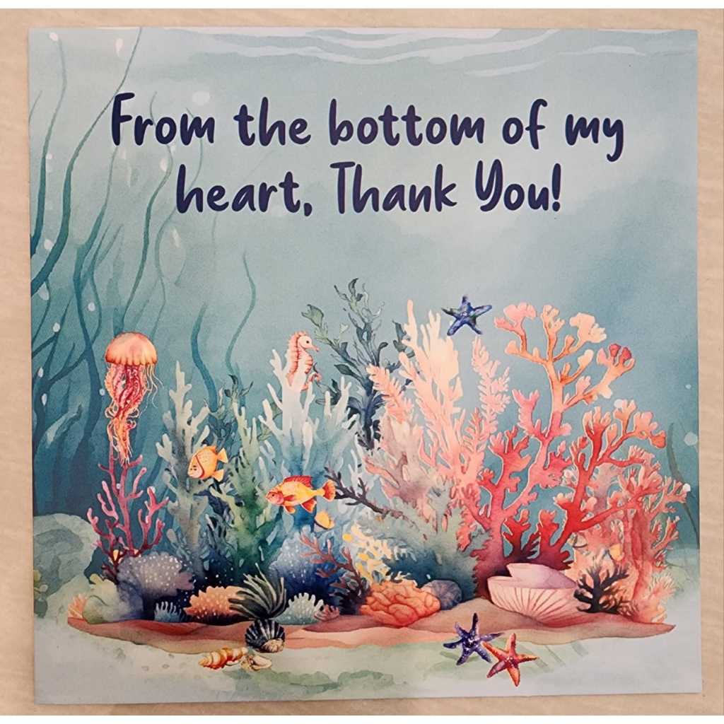 Emma5 Artisan Greeting Cards - From The Bottom Of My Heart. Thank You ...