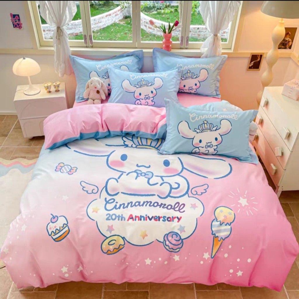 10.10 Sales Hello Bobo Cartoon Sanrio Cinnamoroll 100% Cotton Quilt ...