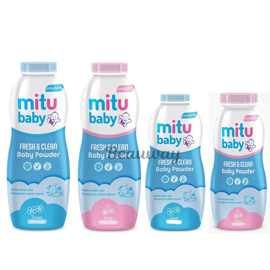 MITU BABY FRESH & CLEAN BABY POWDER 50G/100G | Shopee Malaysia