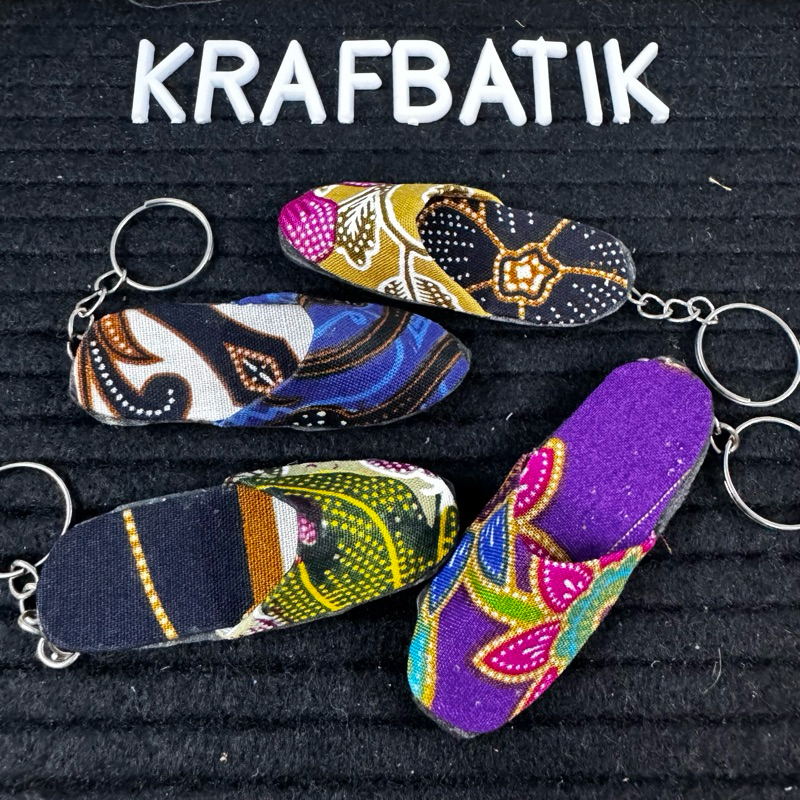 Keychain Sandal Batik Comel Murah Cute Souvenir Doorgift Goodies ...