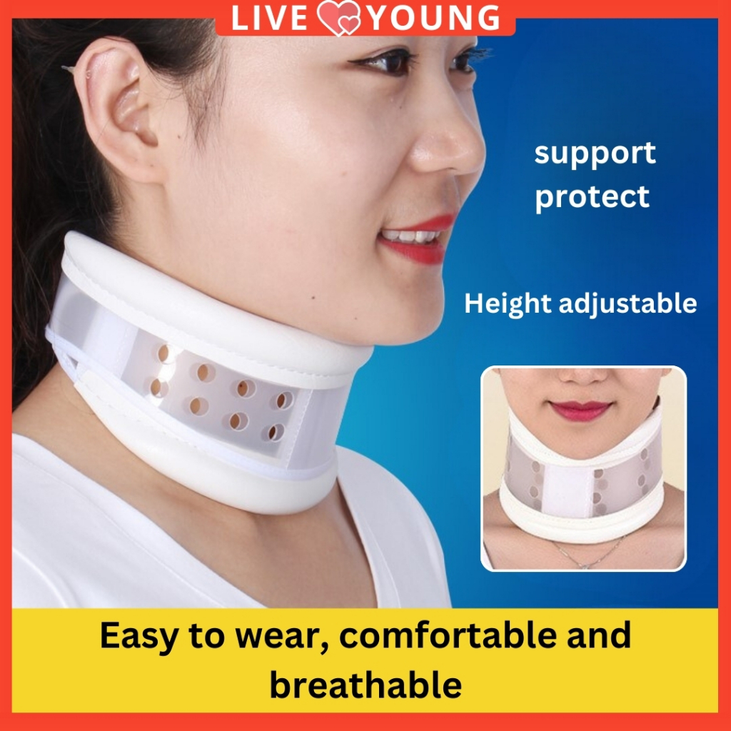 Neck Brace Cervical Collar Support Adjustable Breathable Pain Relief ...