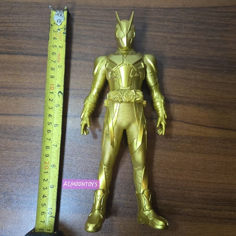 Banpresto Gold Version Ver Big Sofubi size soft vinyl figure Kamen Rider Zeroone Zero One Zero ...