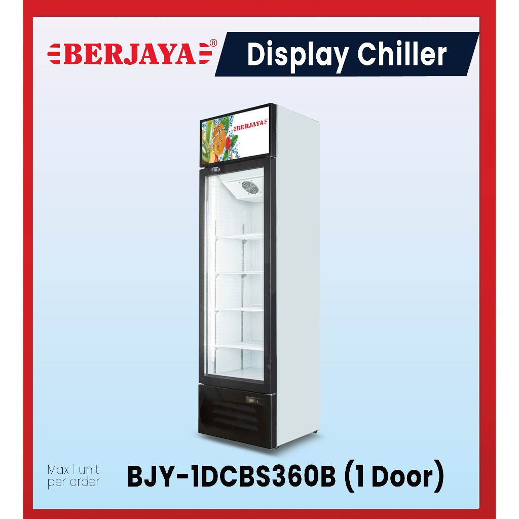 Berjaya Display Chiller (1 Door) BJY-1DCBS360B | Refrigerator Chiller ...