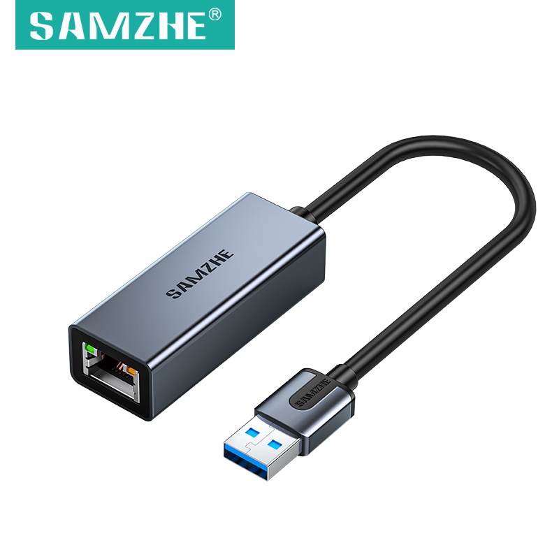 SAMZHE USB to Ethernet Adapter USB 3.0 to RJ45 1000Mbps Ethernet LAN ...