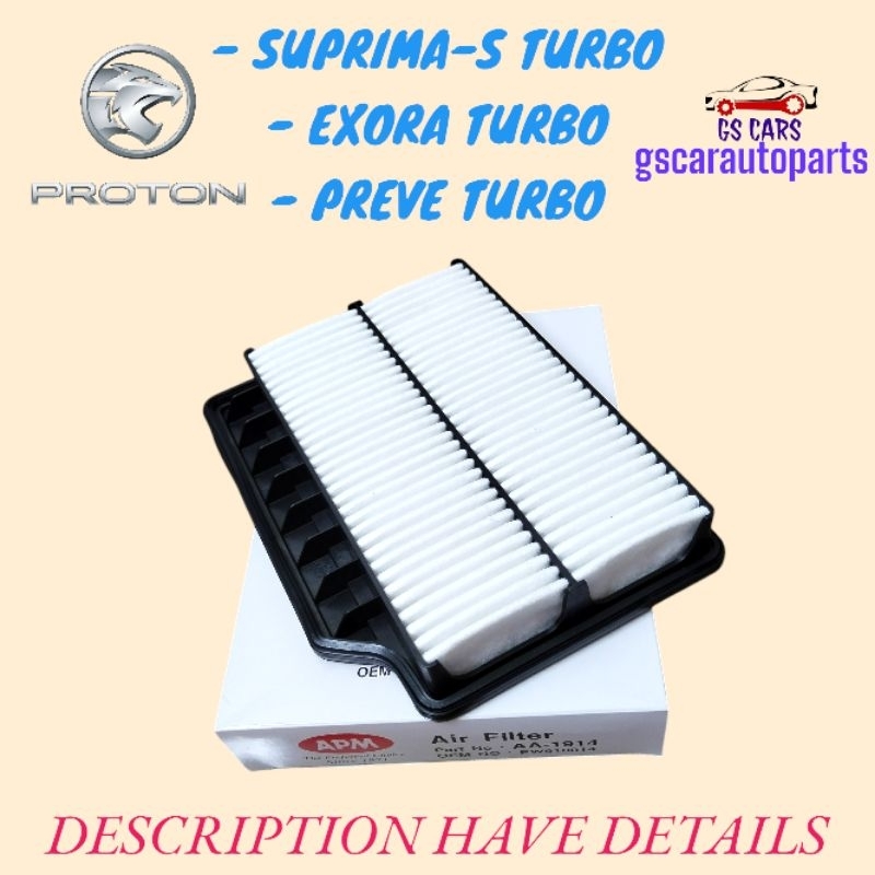 Proton engine air filter suprima-s turbo/exora cfe turbo/preve cfe ...