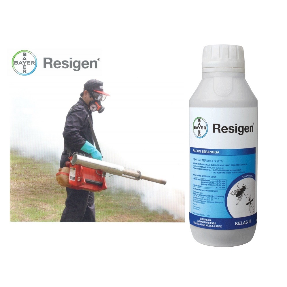 (Pest Control) Bayer Resigen 1Litre Fogging Flies Mosquitoes Lalat ...