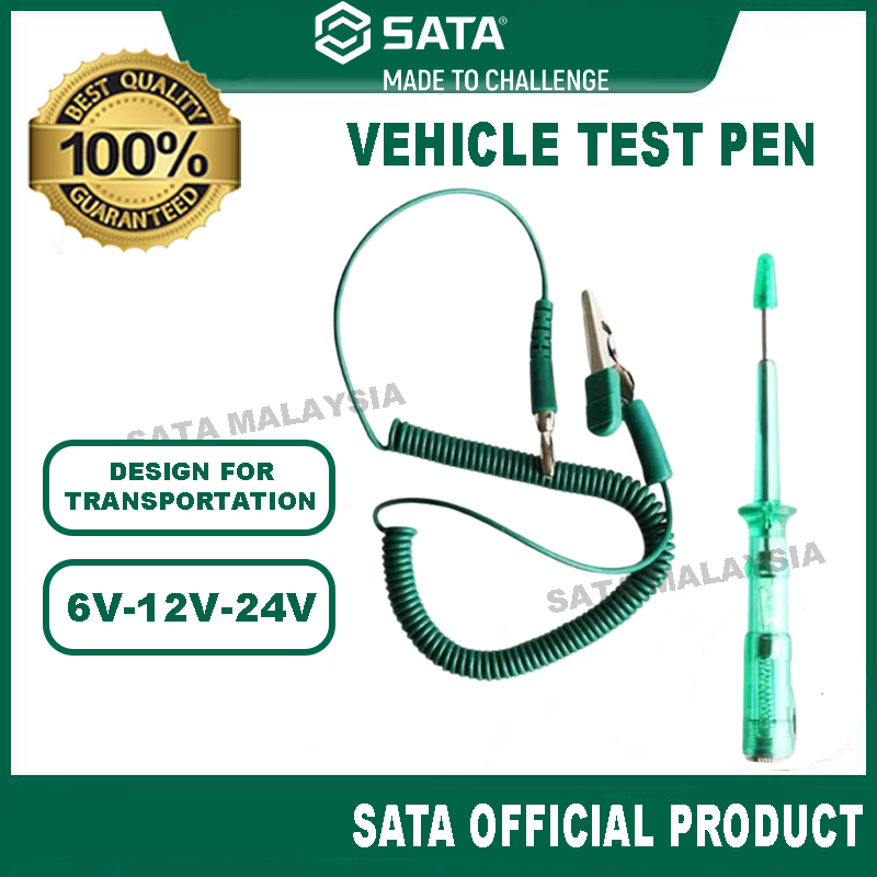 SATA Vehicle Test Pen 6V-12V-24V Use for Car Motorcycle Lorry and JCB ...