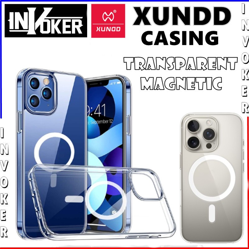 Xundd Transparent Magnetic Case for iPhone 16 Pro Max / iPhone 16 Pro ...