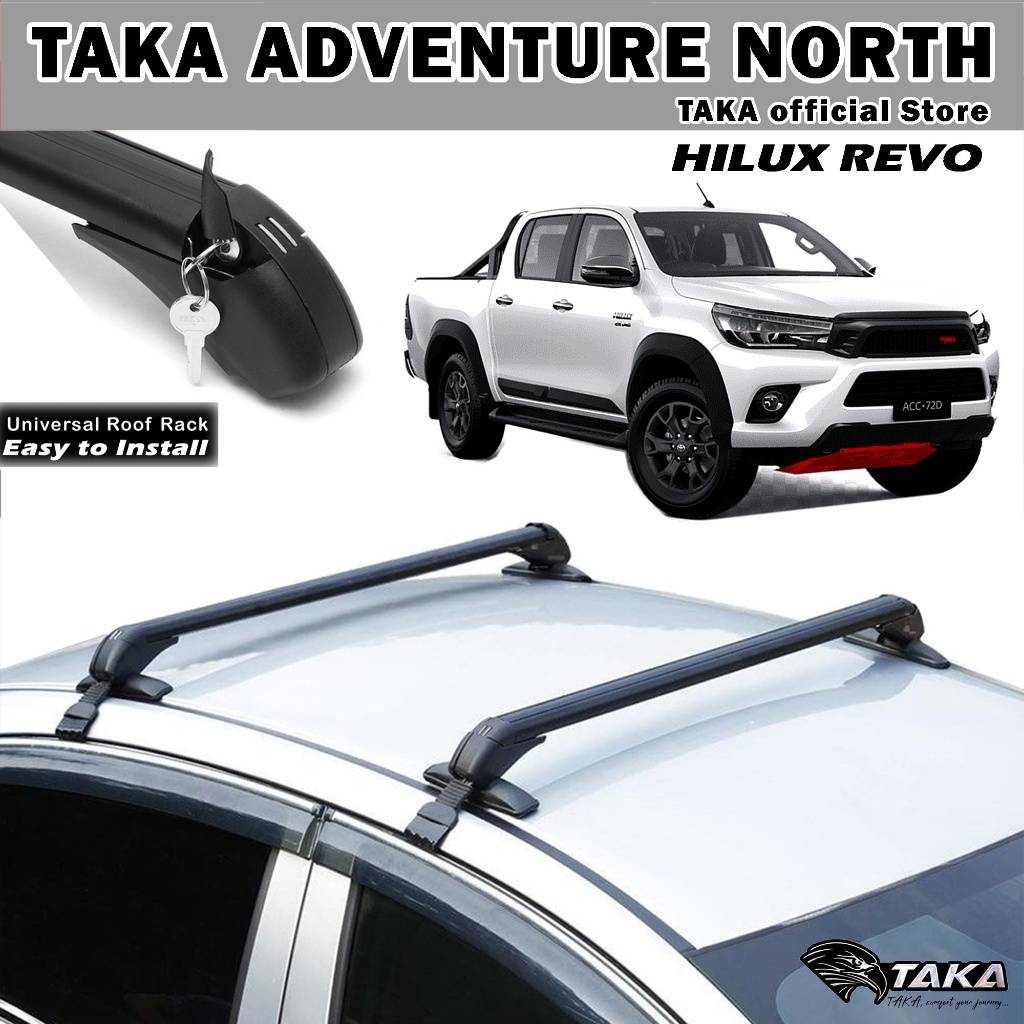 TAKA HILUX REVO Roof Rack For Roofbox / Square Rack / Car Top Carrier ...