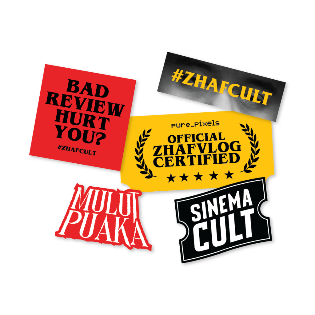 ZHAFCULT STICKER PACK // Sinema Cult X Zhafvlog | Shopee Malaysia