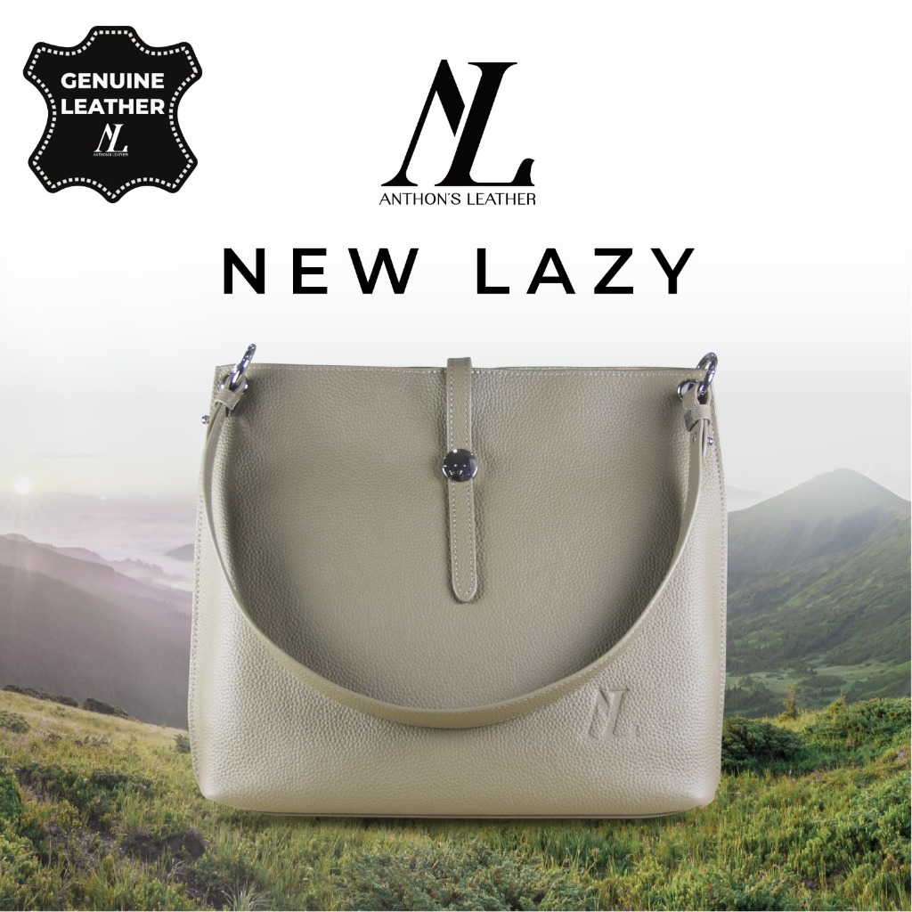 NEW LAZZY GENUINE LEATHER BY ANTHON'S LEATHER BAG (Free 1 Sunglass ...