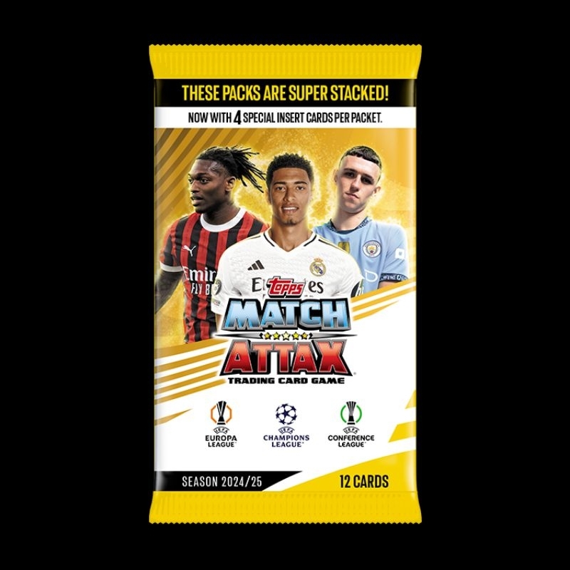 Topps Match Attax UCL 2024/25 - Individual Packet / Pack (12 cards ...