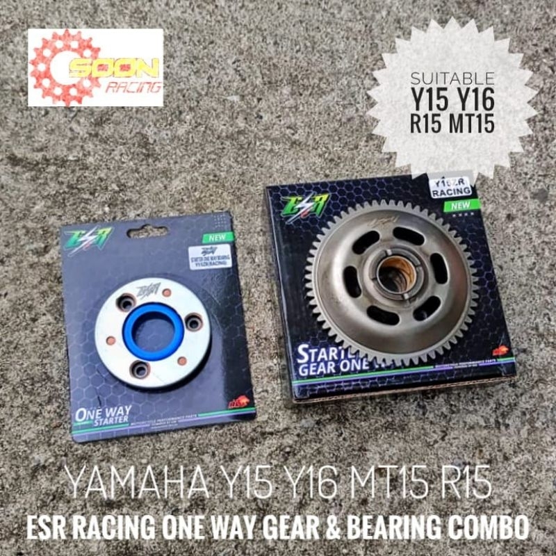 ESR RACING Y15 ONE WAY WHEEL COOPER ONE WAY BEARING COMBO RED LEO ...