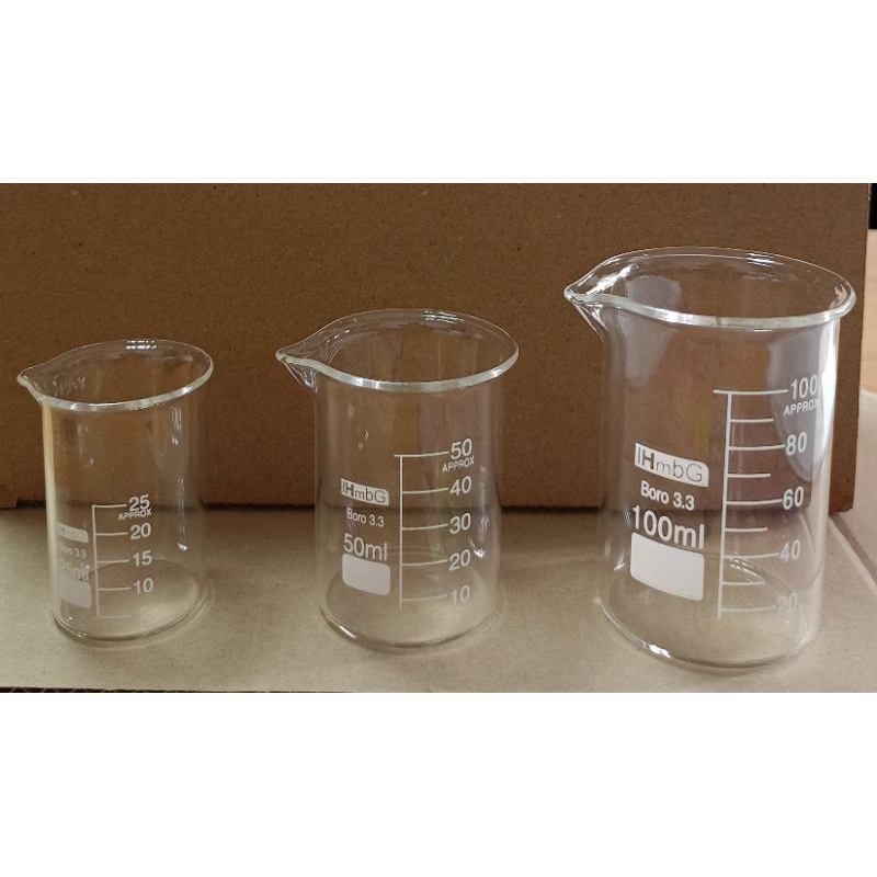 BEAKER LOW FORM BOROSILICATE HMBG | Shopee Malaysia