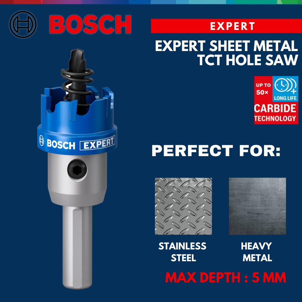 Bosch Expert Sheet Metal Arbored Hole Saw /Heavy Duty TCT Hole Saw For ...
