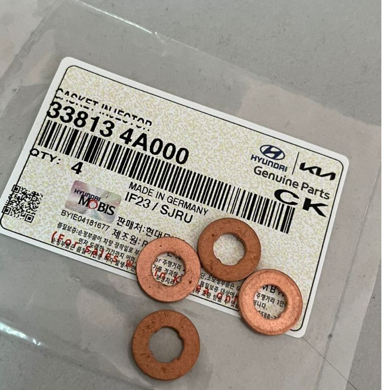 100% ORIGINAL (HYUNDAI KIA) FUEL INJECTOR WASHER 1PCS HYUNDAI STAREX A1 ...