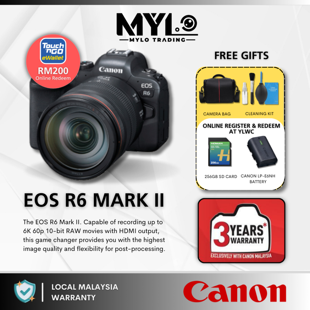 (READY STOCK) - Canon EOS R6 Body | EOS R6 II | EOS R6II | RF 24-105 IS ...