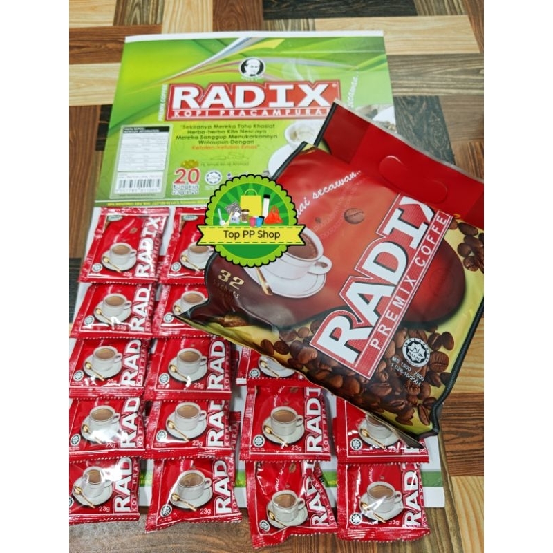 KOPI RADIX ORIGINAL DIRECT KILANG papan 20sachet / pek 32bungkus ...